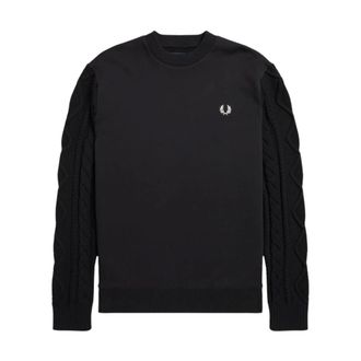 Fred Perry Homme, Sweatshirts et sweats à capuche, Noir, Taille: M SweaT-shirt Classique