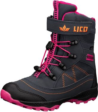 Lico Sundsvall VS Mädchen Schneestiefel, marine/pink/orange, 41 EU