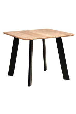 Livetastic Esstisch, Schwarz, Akazie, Holz, Akazie, vollmassiv, Holz, quadratisch, eckig, 90x76x90 cm, Esszimmer, Tische, Esstische, Esstische quadratisch