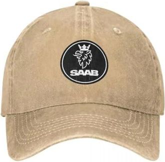 Generic Casquette de Baseball pour Hommes, Saabs Car Lover, Casquettes de Baseball pour Hommes, Casquettes de Baseball d&eacute;lav&eacute;es, Casquette Vintage pour Courir