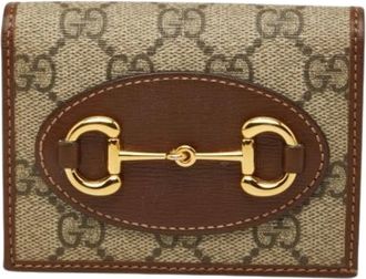 Gucci Portefeuille Pre-owned (bi-pli) - Femme - Pre-owned - Beige - Taille: ONE Size