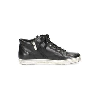 Caprice Schwarzer Leder-Ankle-Sneaker-Boot - - Shoes - Damen - Schwarzk - 38 EU
