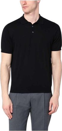 Drumohr Homme, Tops, Noir, Taille: 2XL Polo Manica Corta