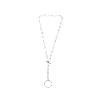 Dansk Copenhagen Tempeste T-bar Paperclip Halskette - - Accessories - Damen - Grau - ONE SIZE