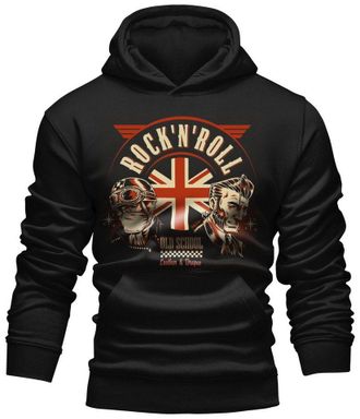 Gasoline Bandit Kapuzensweatshirt United Kingdom Rockn Roll Rockabilly Print