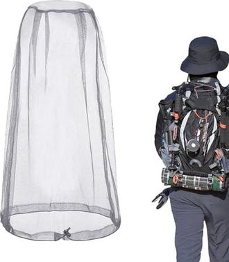 Generic Chapeau de protection contre les mouches | Chapeau cloche en maille pour lext&eacute;rieur - Filet de protection du visage, filet de t&ecirc;te en maille respirant