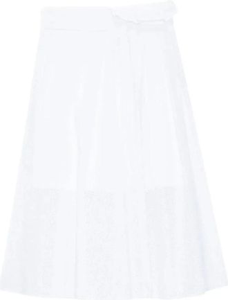 Msgm Msgm, Femme, Jupes, Blanc, Taille: 38 FR Gonna Midi Skirt
