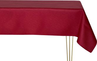 Generico Tischdecke, schmutzabweisend, quadratisch, burgunderrot, b&uuml;gelfrei, Tischdecke, 140 x 140 cm, elegante und praktische Tischdecke, Gartentischdecke