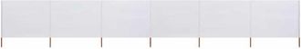 vidaXL 6-teiliges Windschutzgewebe 800 x 120 cm Sandwei&szlig; Vidaxl