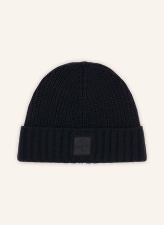 Stone Island Cashmere-M&uuml;tze Ghost blau