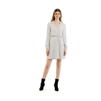 Patrizia Pepe Femme, Robes, Gris, Taille: 38 FR Short Dress