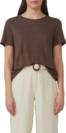 s.Oliver Jersey-T-Shirt aus Leinen