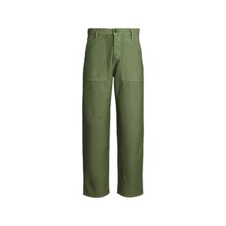 Polo Ralph Lauren Pantalon droit &agrave; taille mi-haute en coton