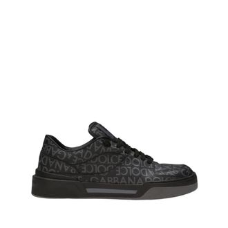 Dolce & Gabbana Coated-Jacquard Sneakers - - Shoes - Herren - Schwarzk - 41 EU