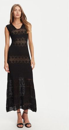 Twin-Set Strickkleid 251TT3210 Schwarz Regular Fit