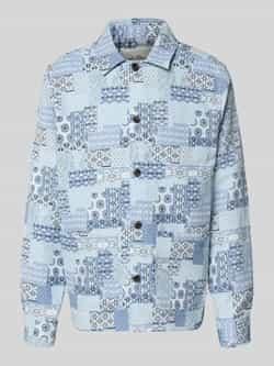 Les Deux Regular Fit Overshirt im Allover-Look