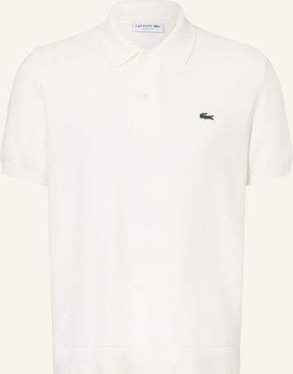 Lacoste Strick-Poloshirt Classic Fit weiss