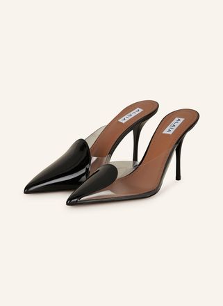 Alaia Ala&iuml;a Mules Coeur Abstrait schwarz