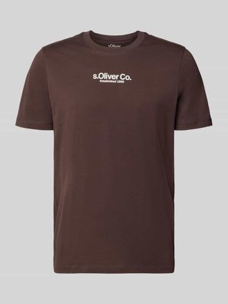 s.Oliver Red Label Regular Fit T-Shirt aus reiner Baumwolle