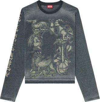 Diesel Homme, Sweatshirts et sweats &agrave; capuche, Gris, Taille: M T Jori A