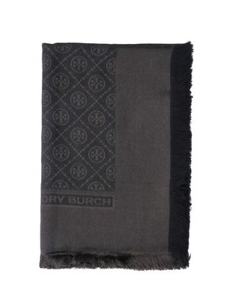 Tory Burch Silk And Wool Scarf Dot Traveler