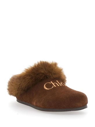 Chlo&eacute; Gore-Tex Slippers - Brown