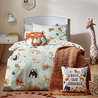 furn. little furn. Wildtier-Bettwäsche-Set mit Safari-Tieren