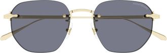 Montblanc Montblanc, unisex, Accessoires, Jaune, Taille: 51 MM Mb0405S Lunettes de soleil