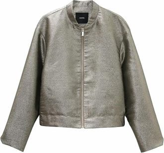 someday Kurze Bomberjacke - - Jackets - Damen - Grau - M