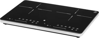 WMF Kult X Doppel- Induktionskochfeld 2 Platten, Kochplatte bis 28 cm, 2 Kochzonen, 8 Stufen, Topferkennung,Touch-Display, Glaskeramik, Timer-Funktion, 35