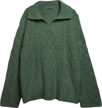 Guess Homme, Tops, Vert, Taille: M Gusa Cable Sweater