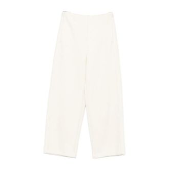 Max Mara Weitgeschnittene- Cropped Hose - - Trousers - Damen - Wei&szlig; - S