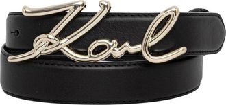 Karl Lagerfeld K/Signature Ceinture - Femme - Accessoires - Noir - Taille: 75 CM