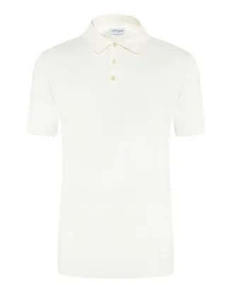 Tom Rusborg Unifarbenes Poloshirt aus Baumwolle mit gerippten B&uuml;ndchen in
