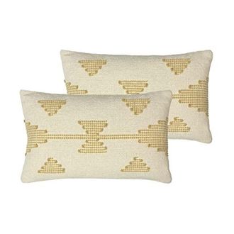 furn. Sonny Polyester Filled Cushions (Twin Pack), Honey, 30 x 50cm