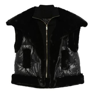 Max & Moi Divana Daunen Gilet - - Jackets - Damen - Schwarzk - XS