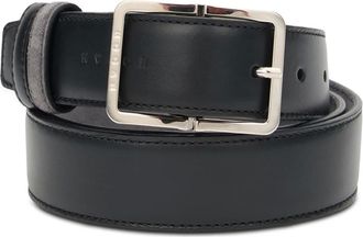 Hogan Homme, Accessoires, Noir, Taille: ONE Size Ceinture en cuir