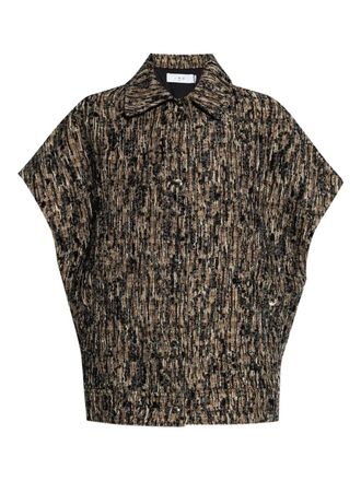 Iro veste en tweed Caliopa à manches courtes - Multicolore