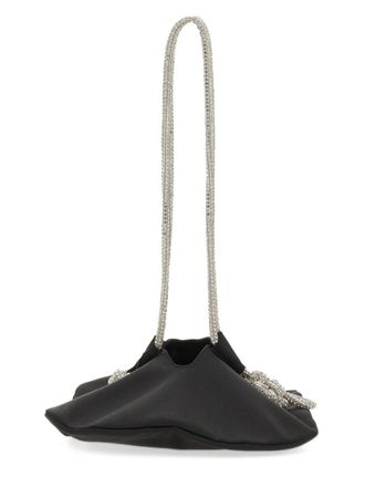 Kara Womens Ufo Shoulder Bag Black Polyester