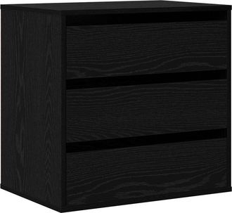 vidaXL Commode Chêne noir 60 x 41 x 58 cm Bois dingénierie Vidaxl