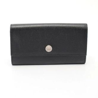 Bulgari unisex, Pre-owned, Noir, Taille: ONE Size Portefeuille Vintage en Cuir Pre-owned