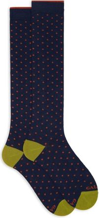 Gallo Gallo, Femme, Sous-v&ecirc;tements, Multicolore, Taille: ONE Size Chaussettes Longues en Coton &agrave; Pois