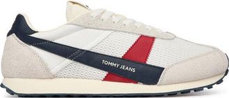 Tommy Jeans Sneakers Retro Runner Archive Open Mesh EM0EM01715 Wei&szlig;