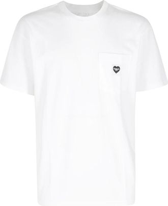 Carhartt Work in Progress Homme, Tops, Blanc, Taille: L Pocket Heart T-Shirt