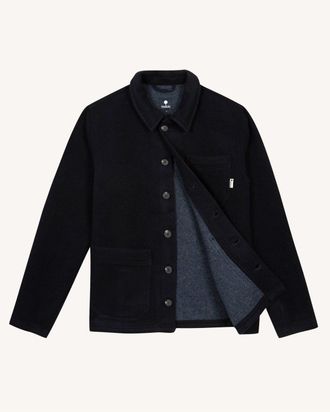 Faguo Veste en laine bleu marine - LORGE