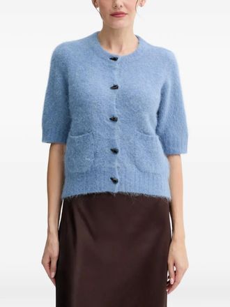 Munthe Locca short-sleeve cardigan - Blau