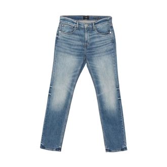 7 For All Mankind Jeans mit verwaschenem Effekt und Baffi-Details - - Jeans - Herren - Blau - W33