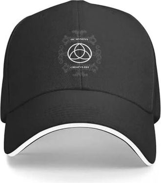 Generic Chaleur de lHiver, Sombre Triquetra Symbole Casquette de Baseball Casquette de Baseball Grande Taille Chapeau Homme Grande Taille Chapeau Golf Femmes 