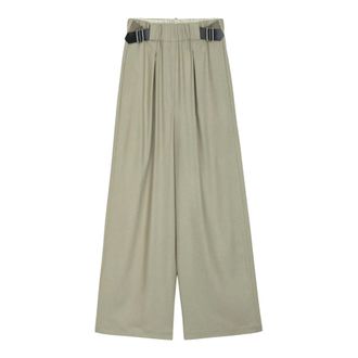 Alysi Pantalon en laine vierge - Femme - Pantalons - Beige - Taille: 40 FR
