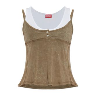 Diesel Femme, Tops, Brun, Taille: 44 FR T-Olisse Top